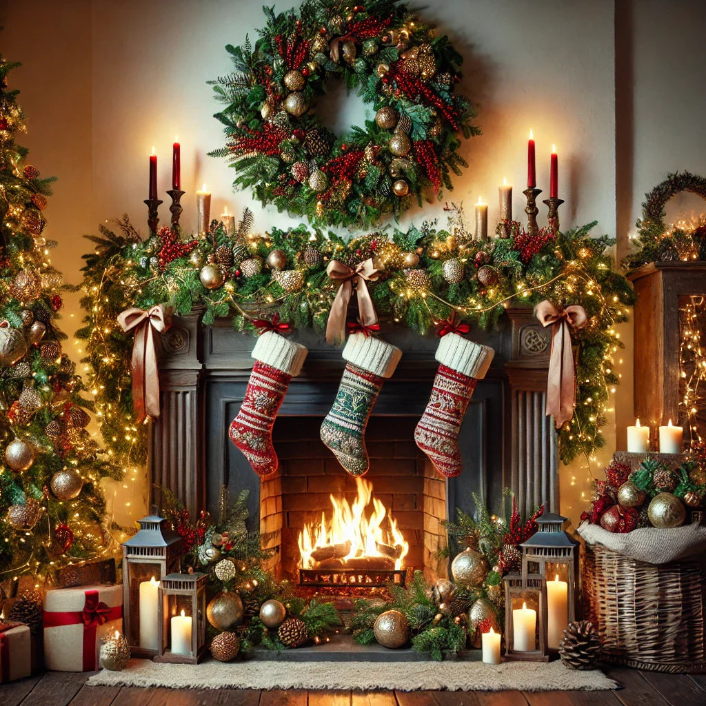 20 Beautiful Christmas Fireplace Decor Ideas to Enhance the Festive Fo – HaokHome