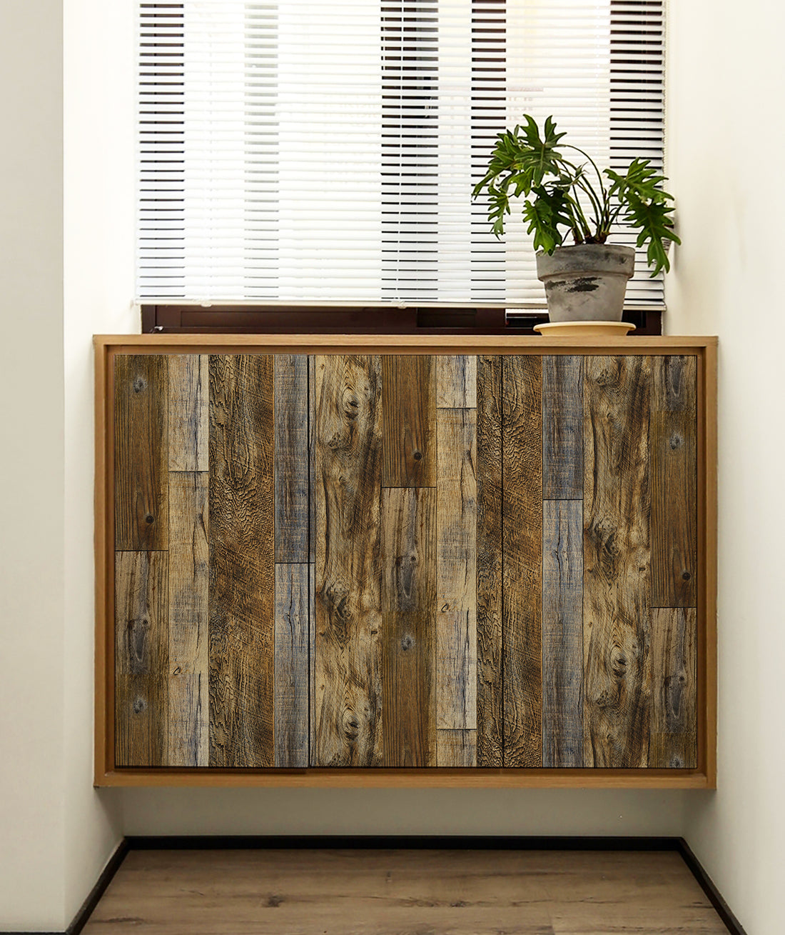 Rustic Natural Wood Grain Wallpaper
