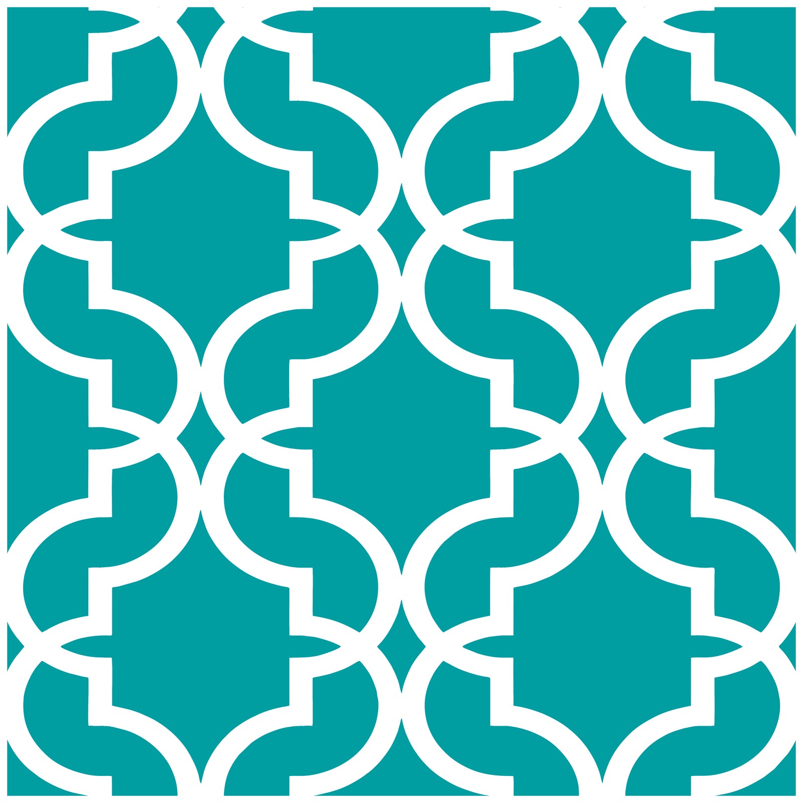 Geometric Teal Wallpaper | Modern Minimalist Décor